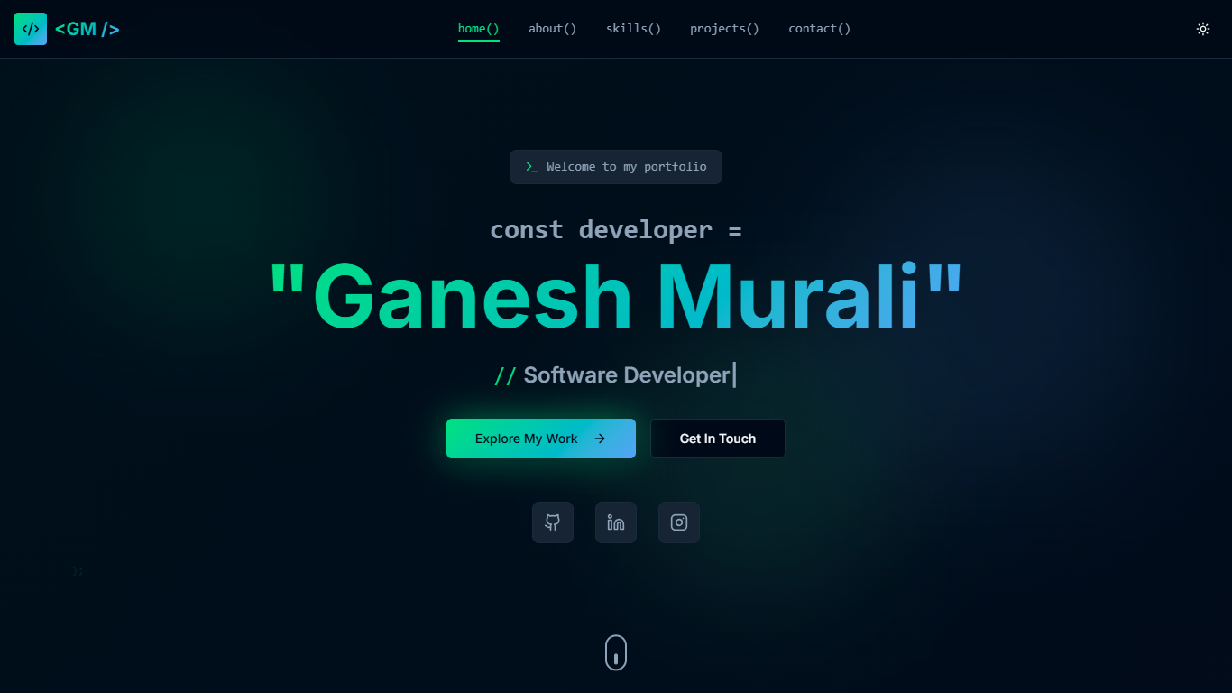 Ganesh Murali - Frontend Developer